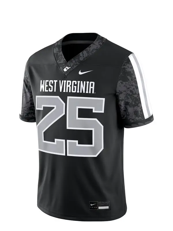Nike West Virginia Dri-fit College Game Jersey - Black