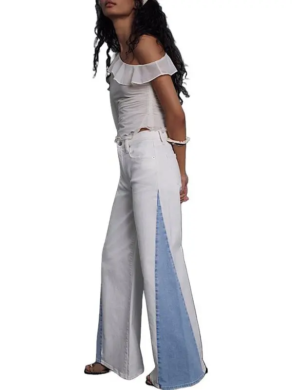 Edwin Marli Wide-leg Jeans - White