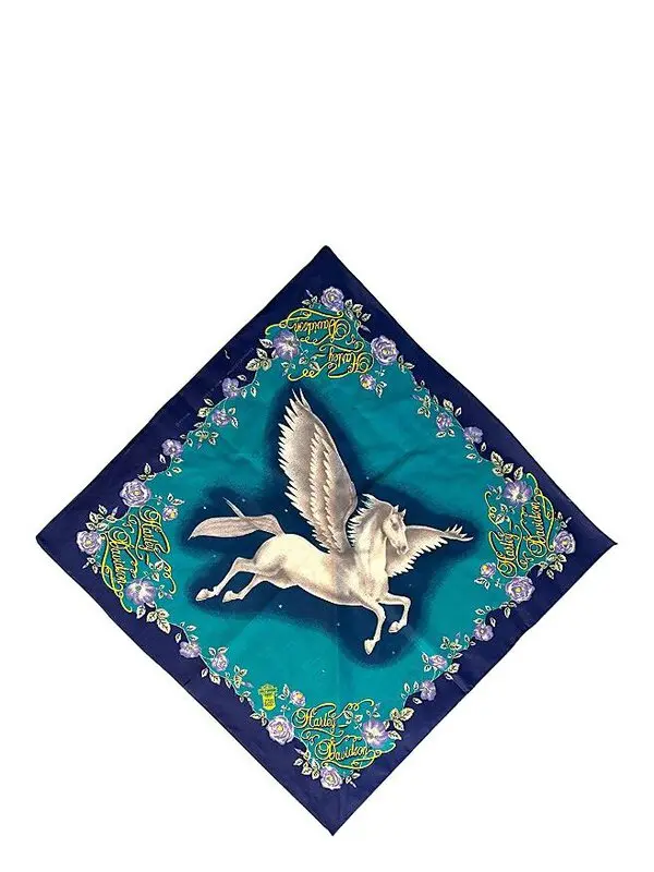 AFTERLIFE BOUTIQUE Vintage 1980's Pegasus Motorcycle Bandana - Blue