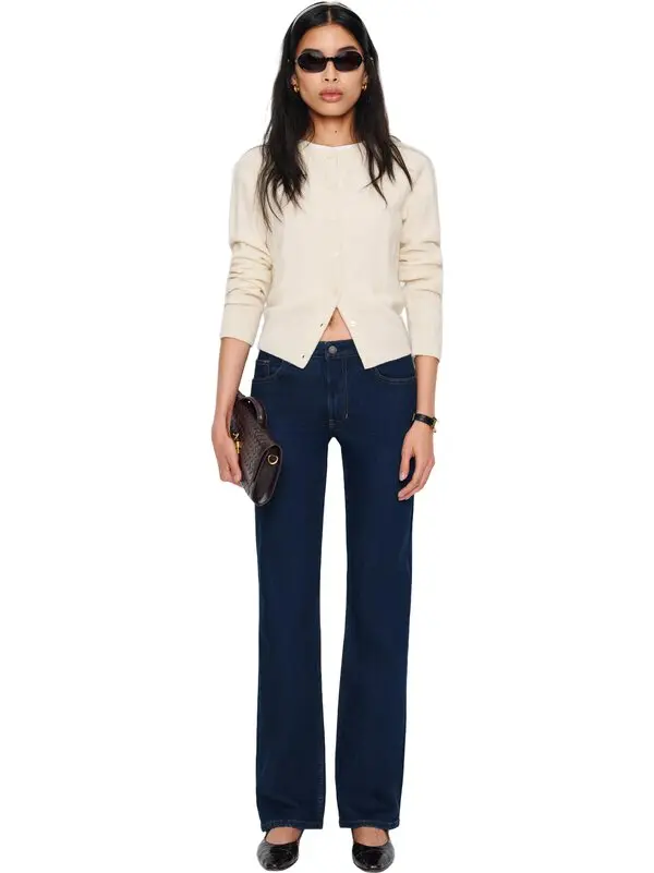 REFORMATION Elton Mid-rise Straight Leg Jeans - Blue