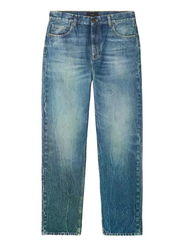 Alanui Pacific Roads Faded-wash Regular Jeans - Blue