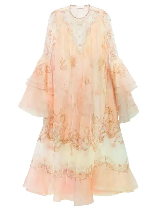 Zimmermann Hypnotic Maxi Dress - Pink