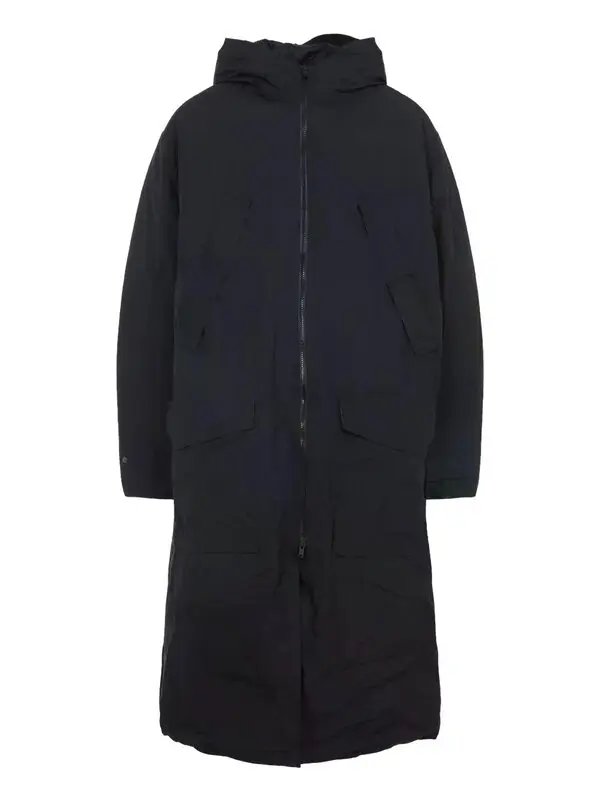 Y3 Hooded Flap-pocket Coat - Black