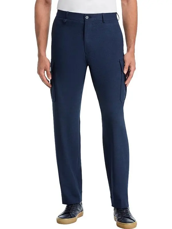 Paul Smith Wool Blend Cargo Trousers - Blue