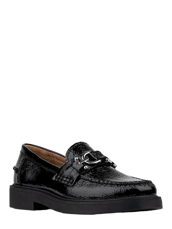DONALD PLINER Galilee Loafers - Black Leather