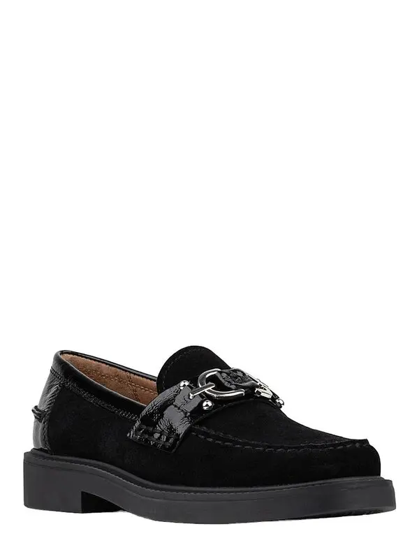 DONALD PLINER Galilee Loafers - Black Suede