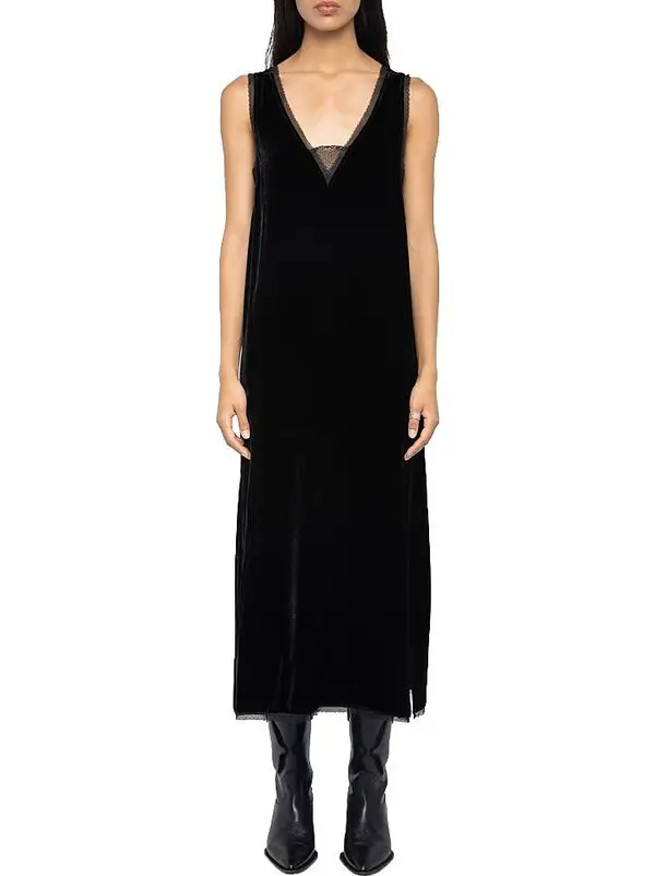 Zadig&Voltaire Renzo Velvet Dress - Black