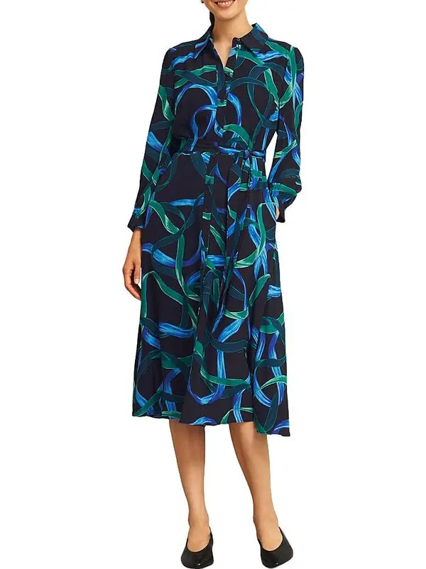 HOBBS LONDON Alis Shirt Dress - Navy Multi