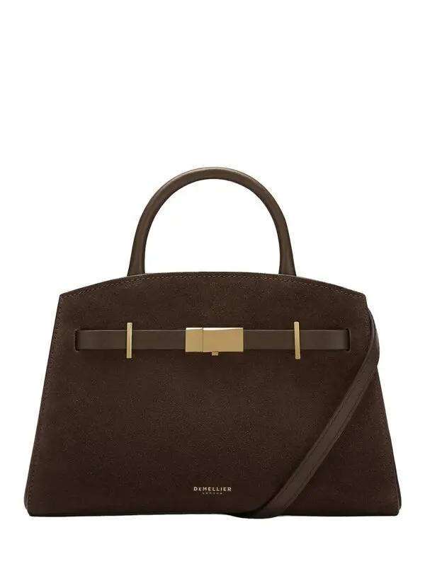 DEMELLIER Hudson Bag - Mocha Suede & Mocha Smooth