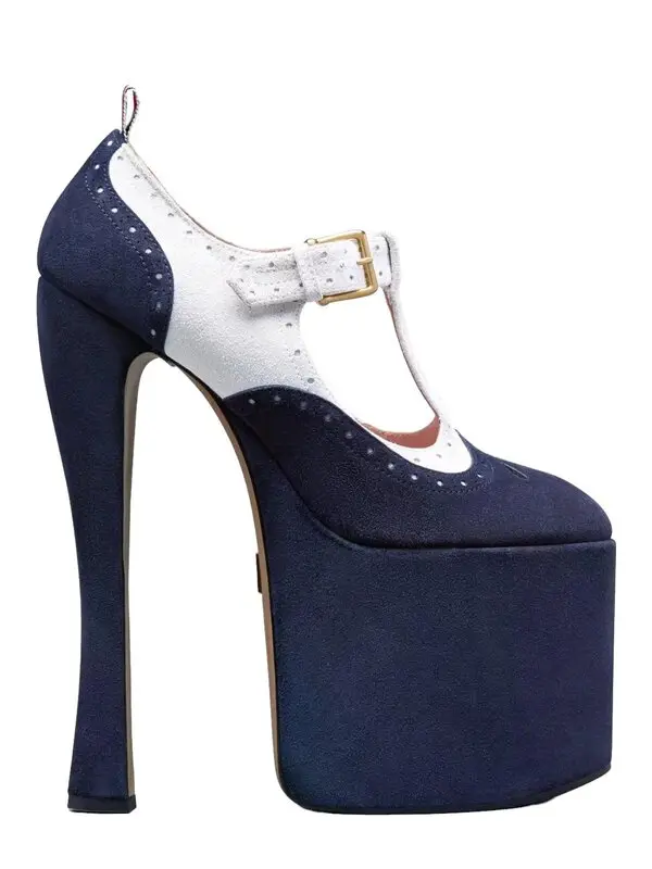 Thom Browne Platform High Heel Pumps - Blue