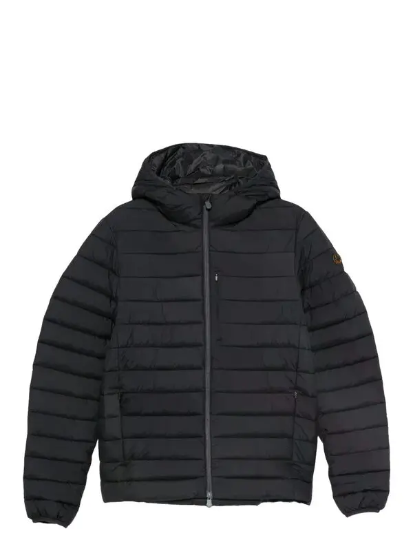SAVE THE DUCK Quilted Hooded Jacket - Grey