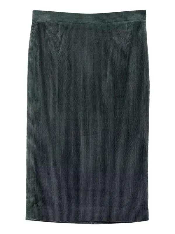 Massimo Alba Corduroy Midi Skirt - Blue