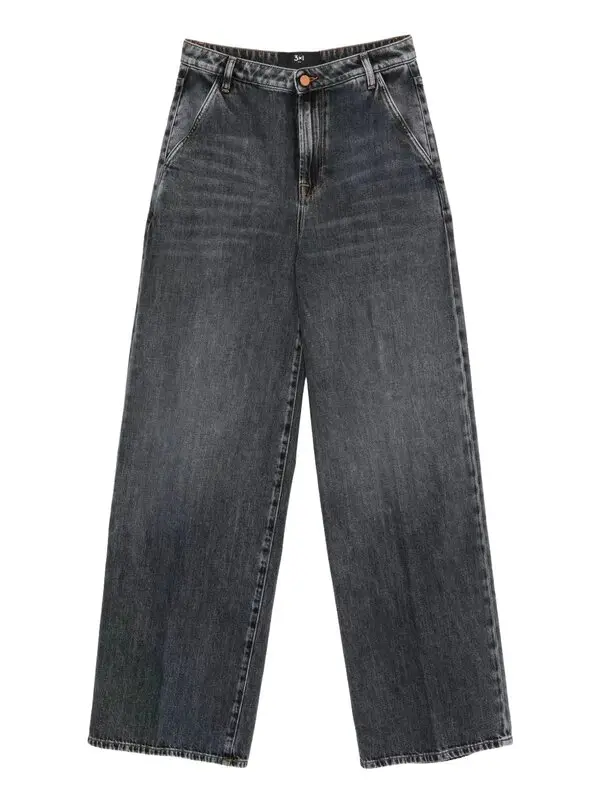 3x1 Pocket Cotton Jeans - Grey