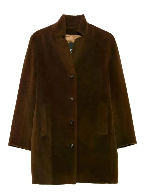 ROSSO 35 Button-fastening Coat - Brown