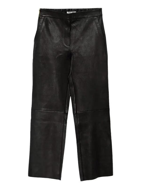 Max & Moi Stretch Leather Trousers - Black