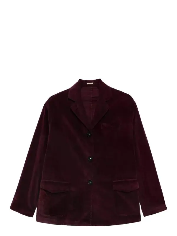 Massimo Alba Patch-pocket Corduroy Blazer - Red