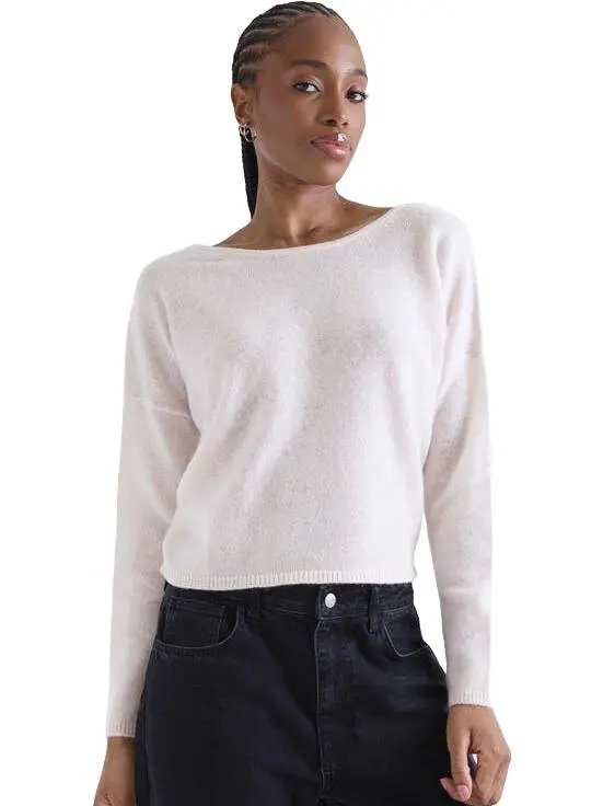 1982 Leyla Low Back Cashmere Sweater - Kissed Pink