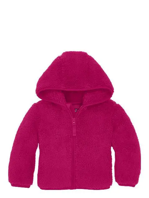 PRIMARY Baby Teddy Fleece Jacket - Raspberry