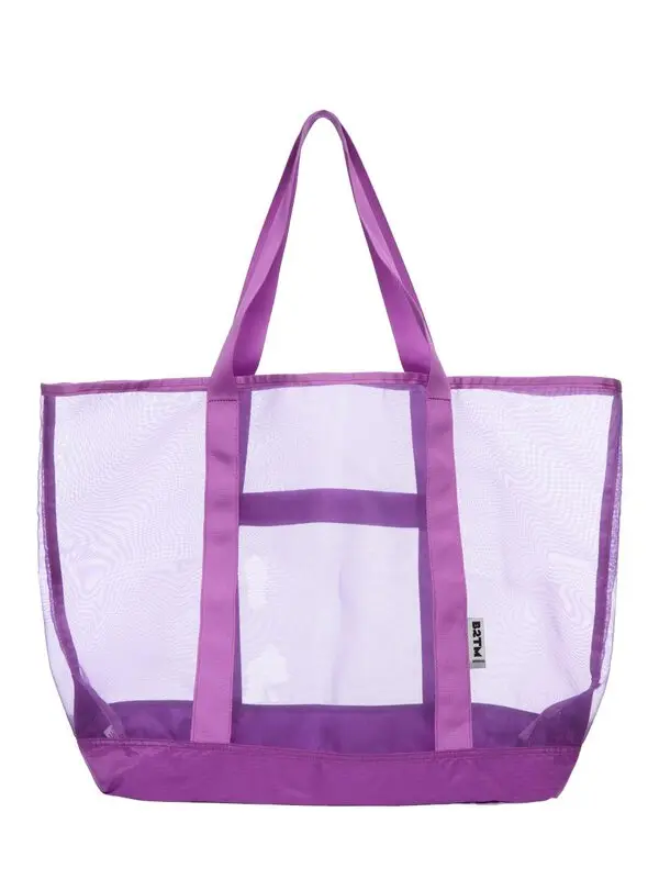 BABOON TO THE MOON Mesh Tote Bag - Electric Purple