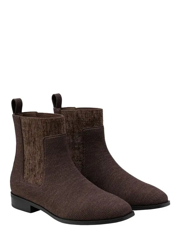 Vivaia Square-toe Water-repellent Ankle Boots - Dark Chocolate