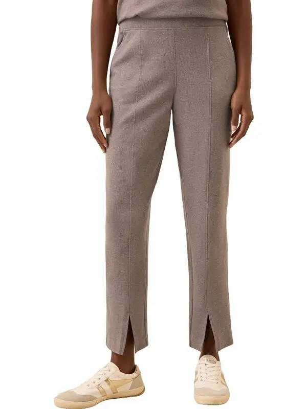 PACT Organic Cotton Tapered Leg Pants - Deep Taupe Heather