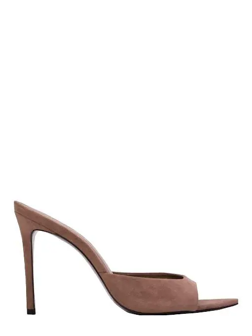 BLACK SUEDE STUDIO Brea Suede Mule - Taupe Suede