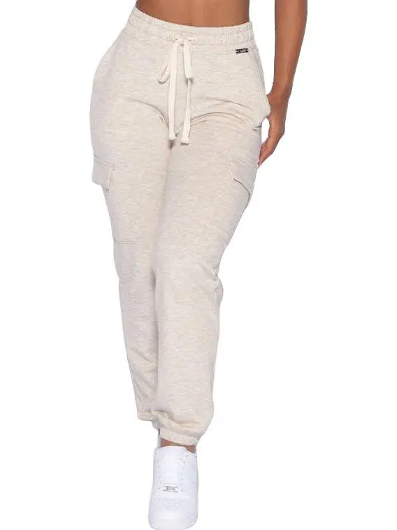 BOMBSHELL SPORTSWEAR Sweat Joggers - Heathered Oatmeal