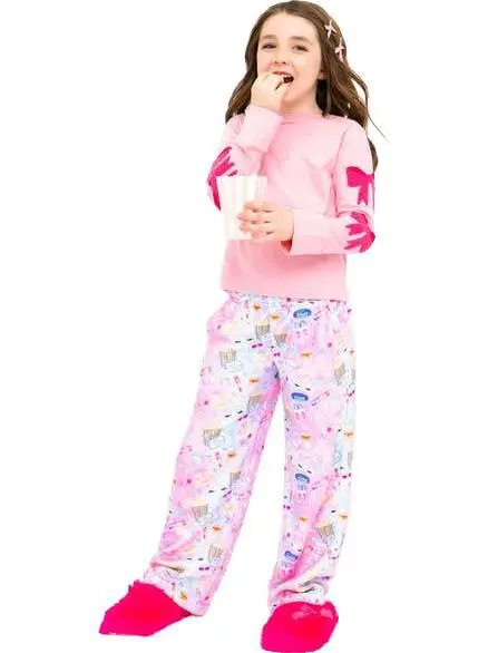 PREPPY GOOSE Plush Sleepover Loungewear Pant - Multicolor