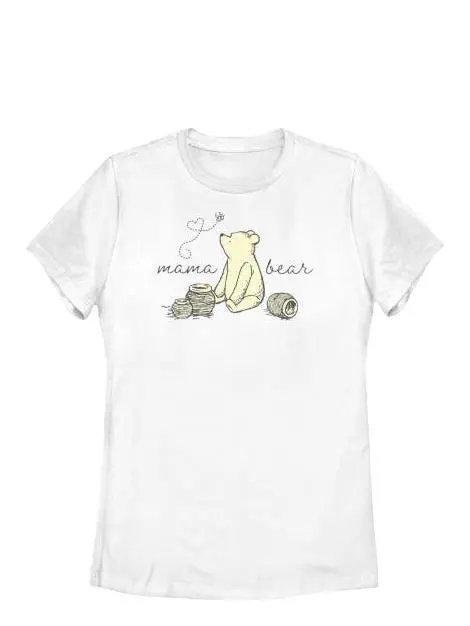 WINNIE THE POOH Mama Bear Graphic T-shirt - White