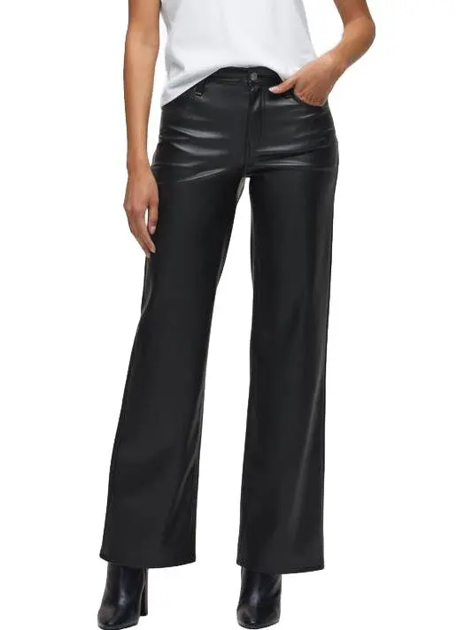 Hudson Jeans Rosie High-rise Wide Leg Pant - Black