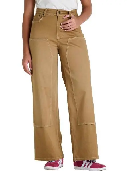 TOAD & CO Balsam Wide Leg Utility Pant - Honey Brown