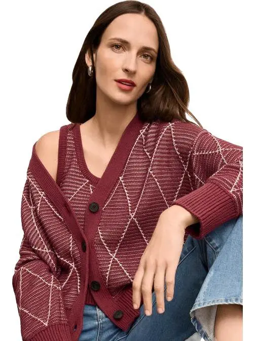 M.M.LAFLEUR Dakota Cardigan - Red Umber