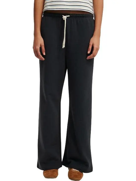 COTTON ON Wide Leg Fleece Sweatpants - Shadowstone