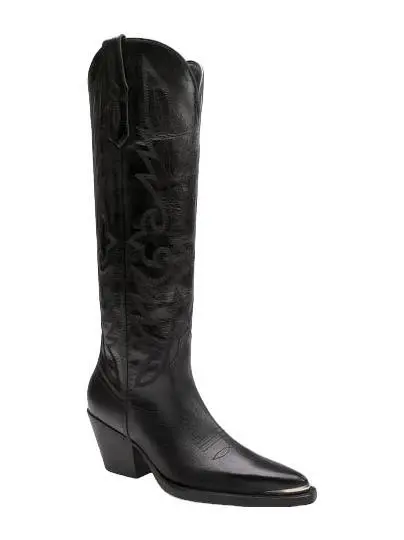 DANTE Western Fashion Leather Boots - Black