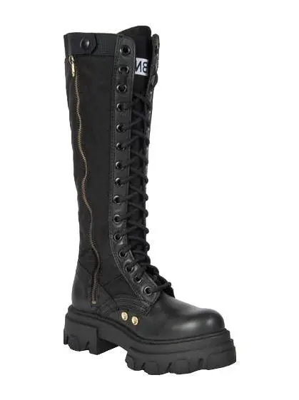 URBNKICKS Tall Jungle Boots - Black