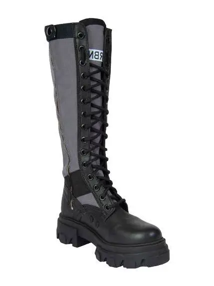 URBNKICKS Tall Jungle Boots - Grey/black