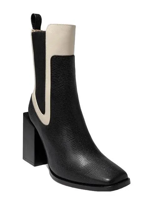 DANTE Leather Ankle Boots Adama - Black