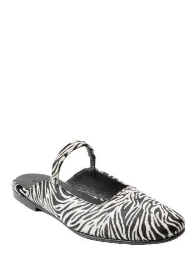 DANTE Leather Ballerinas - Zebra