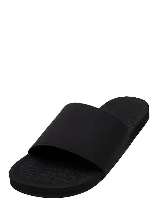 INDOSOLE Tire Sole Slide Sandals - Black