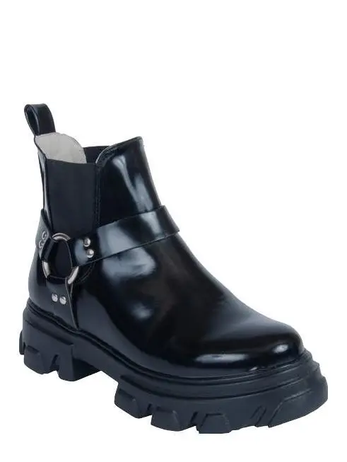 URBNKICKS Chelsea Strap Boots - Black