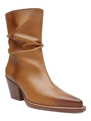 DANTE Leather Ankle Boots - Brown