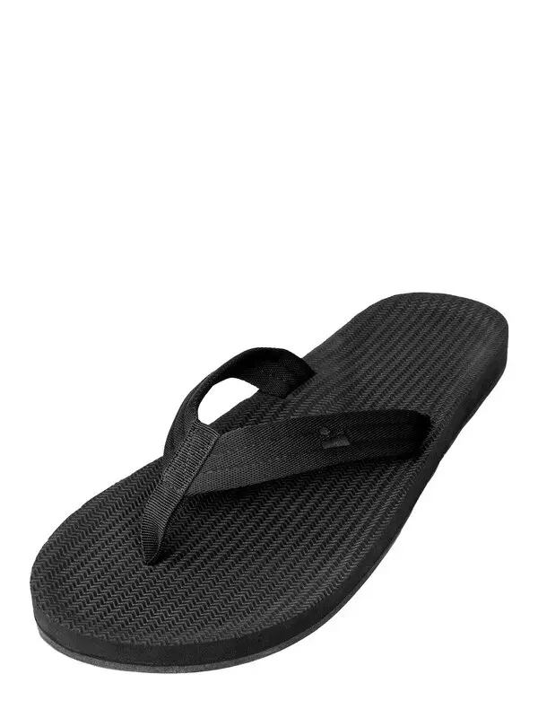 INDOSOLE Responsibly-made Tire Sole Flip Flops - Black