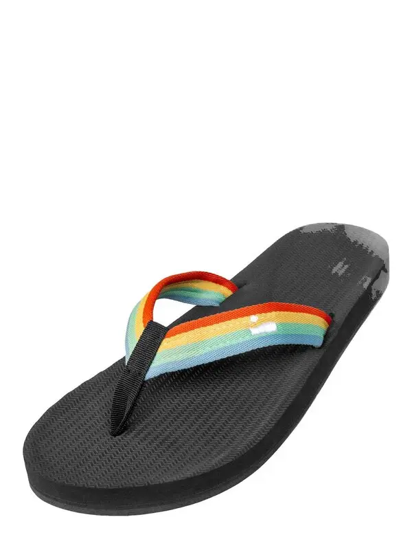INDOSOLE Responsibly-made Tire Sole Flip Flops - Rainbow