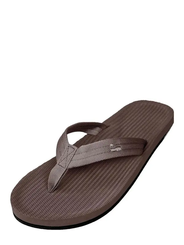 INDOSOLE Responsibly-made Tire Sole Flip Flops - Soil