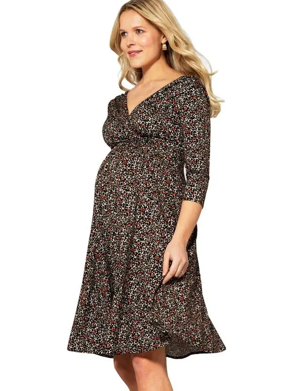 TIFFANY ROSE MATERNITY Willow Maternity Dress - Cocoa Orange