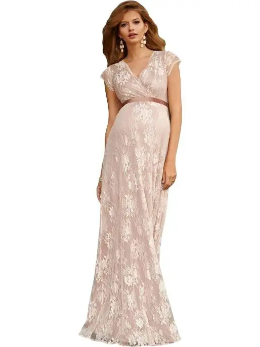 TIFFANY ROSE MATERNITY Eden Long Gown - Blush