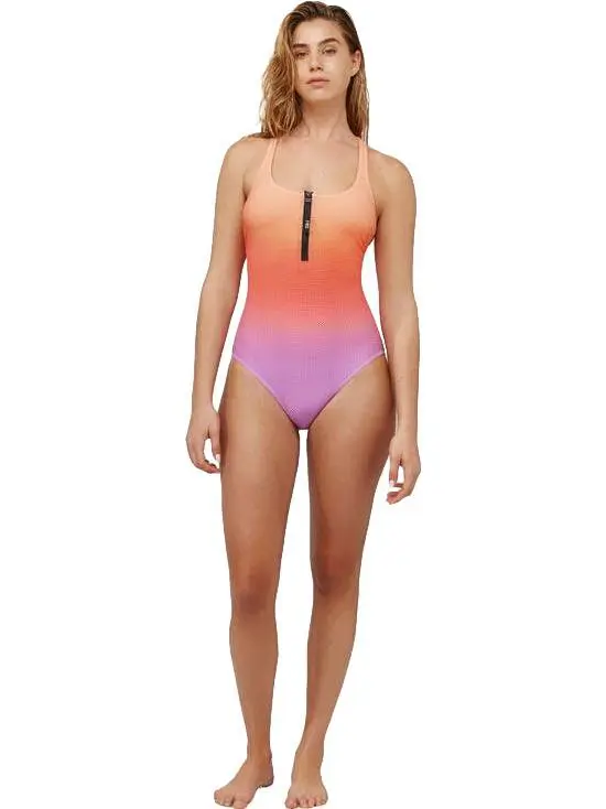 GOTTEX Nixie Scoop Neck One Piece - Multi Orange