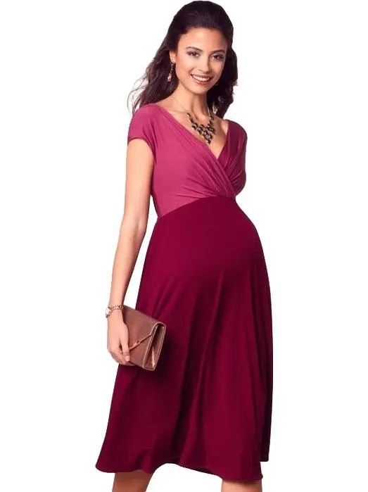 TIFFANY ROSE MATERNITY Alessandra Dress - Rosey Red
