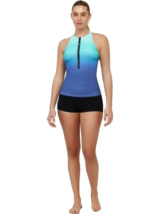 GOTTEX Nixie High Neck Tankini Top - Multi-green