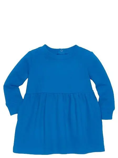 PRIMARY Baby Cozy Pocket Dress - Blueberry